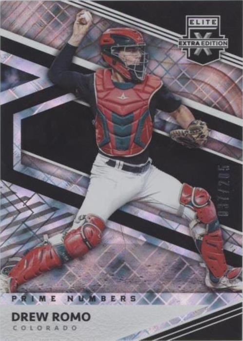 2020 Panini Elite Extra Edition - Drew Romo #35 Prime Numbers A /205 ...