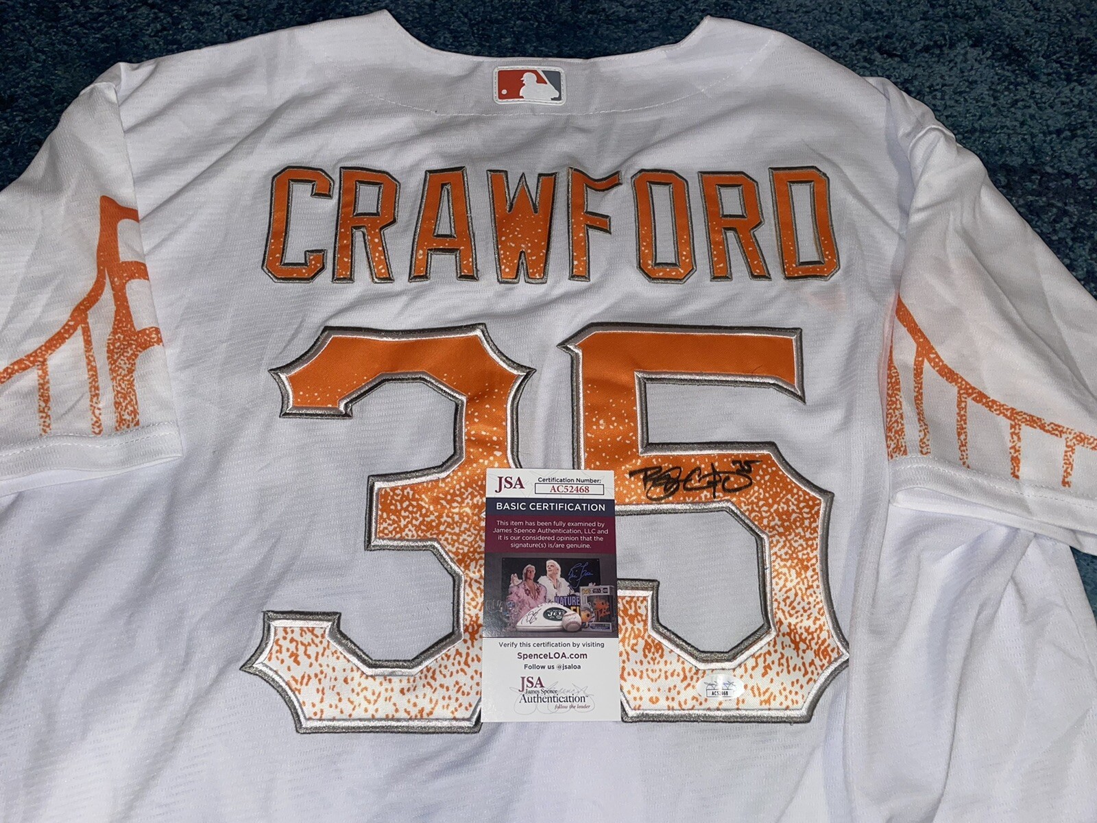 Brandon Crawford Autographed Memorabilia | Signed Photo, Jersey ...