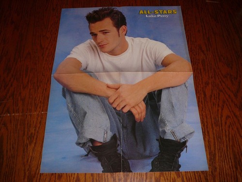 Luke Perry poster Teen Beat All Stars magazine Shannen Doherty horse ...