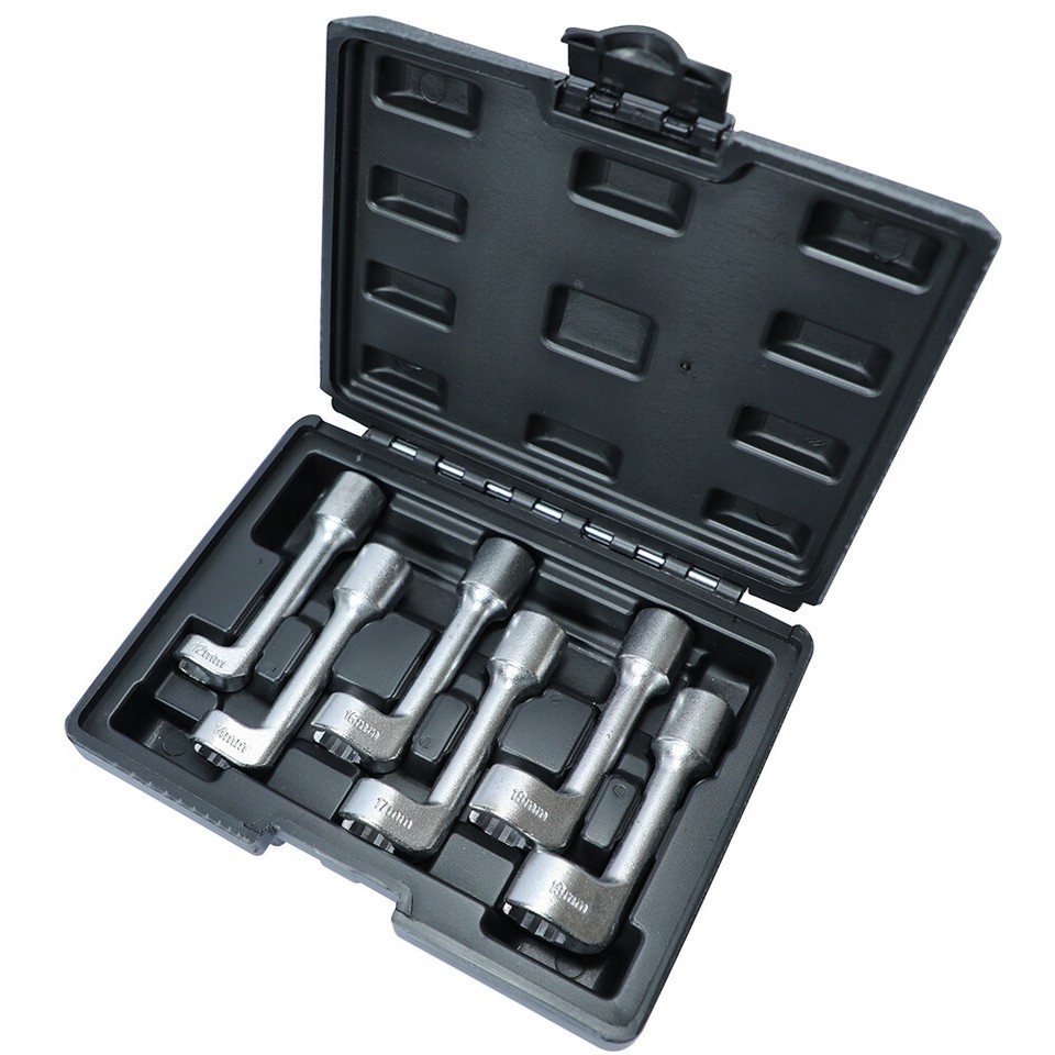 6pc 12pt Diesel Fuel Injector Line Injection Socket Wrench Spanner TOOL ...