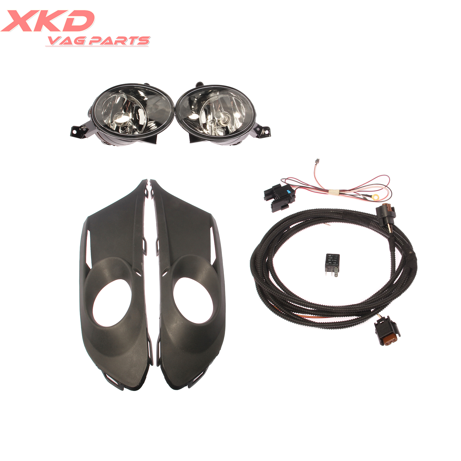 Fog Light Lamp Two Grille Full Kit For VW Jetta MK6 5K0941699 | eBay