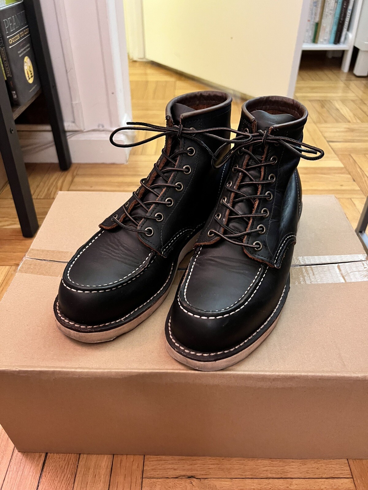 Redwing 8849 Classic Moc Boot in Black Prairie Leathe… - Gem