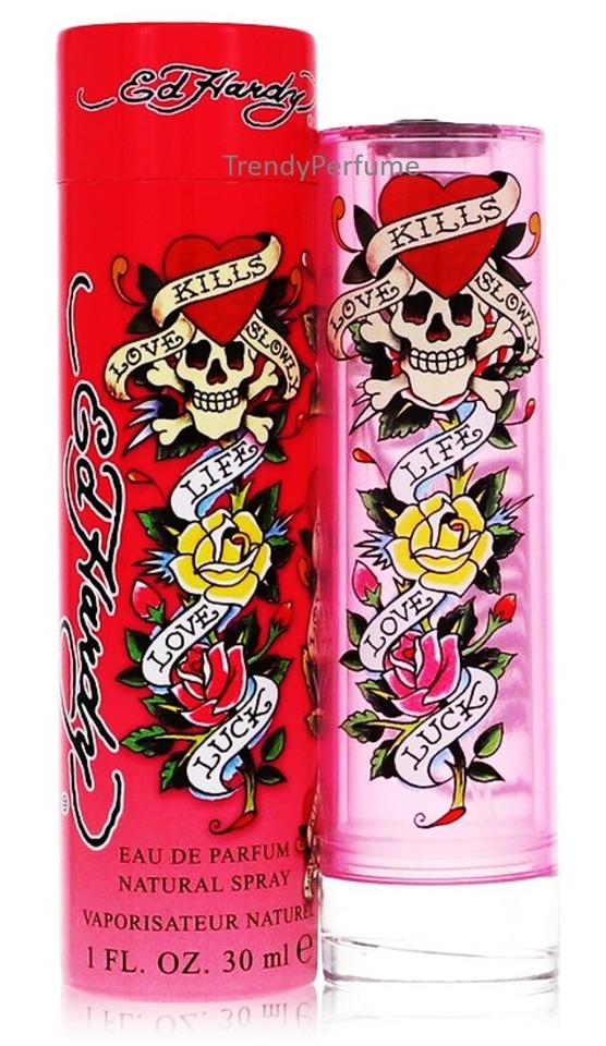 Ed Hardy Perfume by Christian Audigier EDP Women 1, 1.7, 3.4, 6.8 oz ...