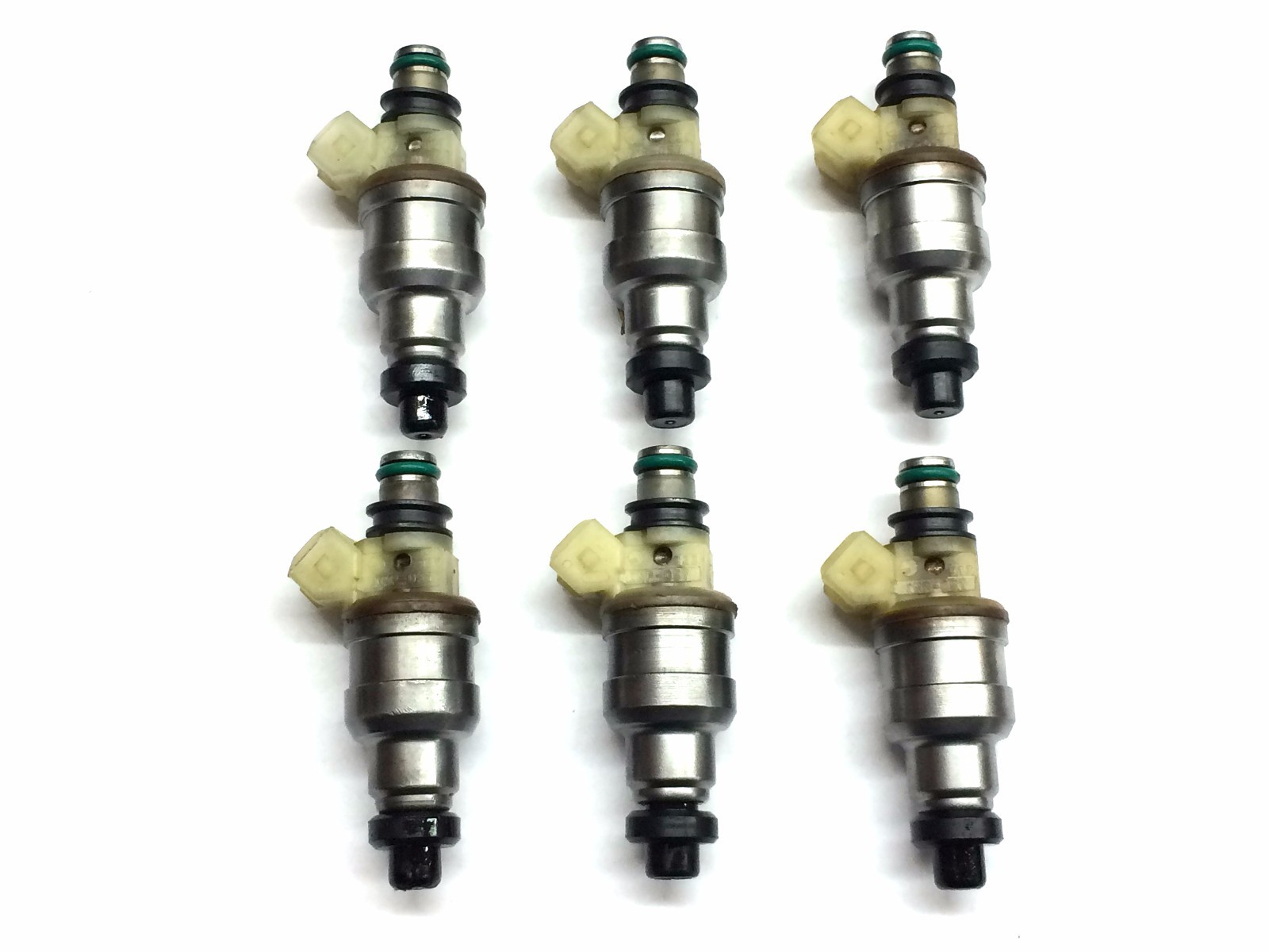 SET OF 6 INJECTORS INP 051 INP 057 N210H 1991-1994 DODGE TRK MITSU 3.0L ...