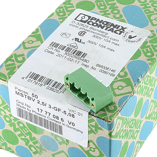 [1pcs] MSTBV2,5-3-GF-5,08 Header Connector 3 Pin THT | eBay