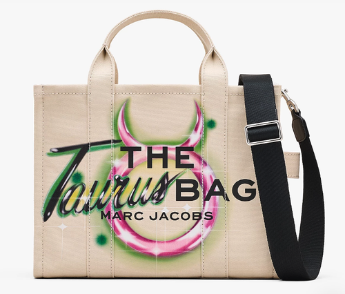 MARC JACOBS Taurus The Zodiac Collection Canvas Tote Bag Medium Limited ...