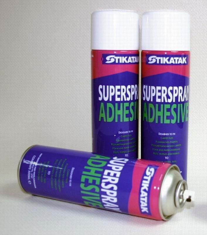 Stikatak General Purpose Superspray Aerosol Adhesive 3m2 Spray Glue 12 ...
