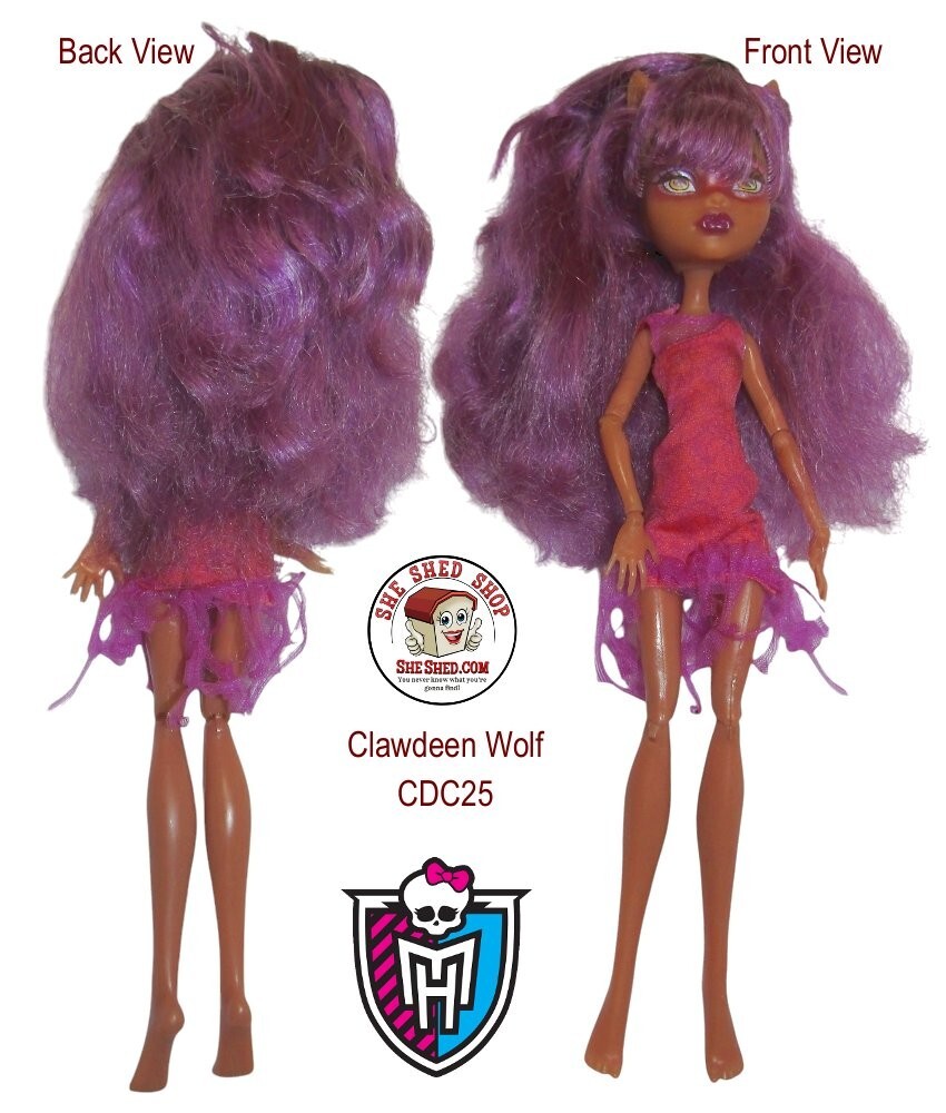 Monster High CDC25 Haunted Getting Ghostly Clawdeen Wolf Doll for sale ...