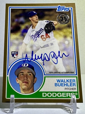 2018 Topps WALKER BUEHLER 1983 Gold Rookie RC Autograph /50 Los Angeles ...