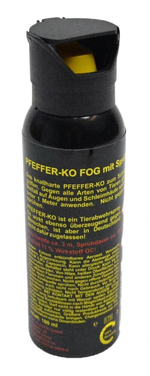 Ballistol Pfeffer-KO JET Pfefferspray Tierabwehr KO Abwehrspray ...