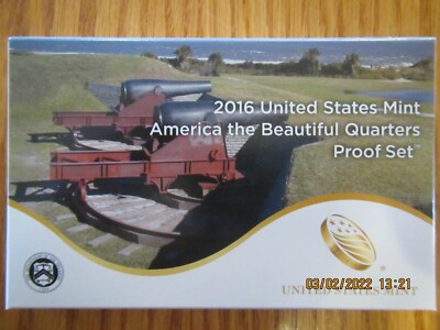 2016 S US Mint ATB America The Beautiful Quarters Proof Set Mint # 16AP ...
