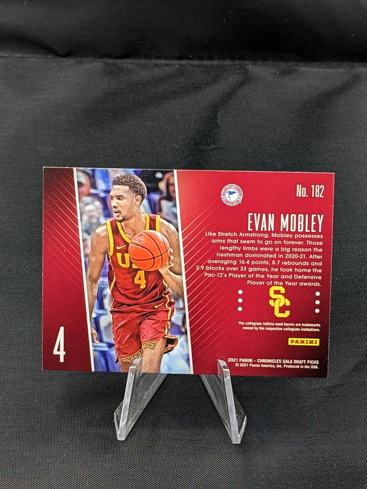 2021 Panini Chronicles Draft Picks - Gala Rookies #182 EVAN MOBLEY ...