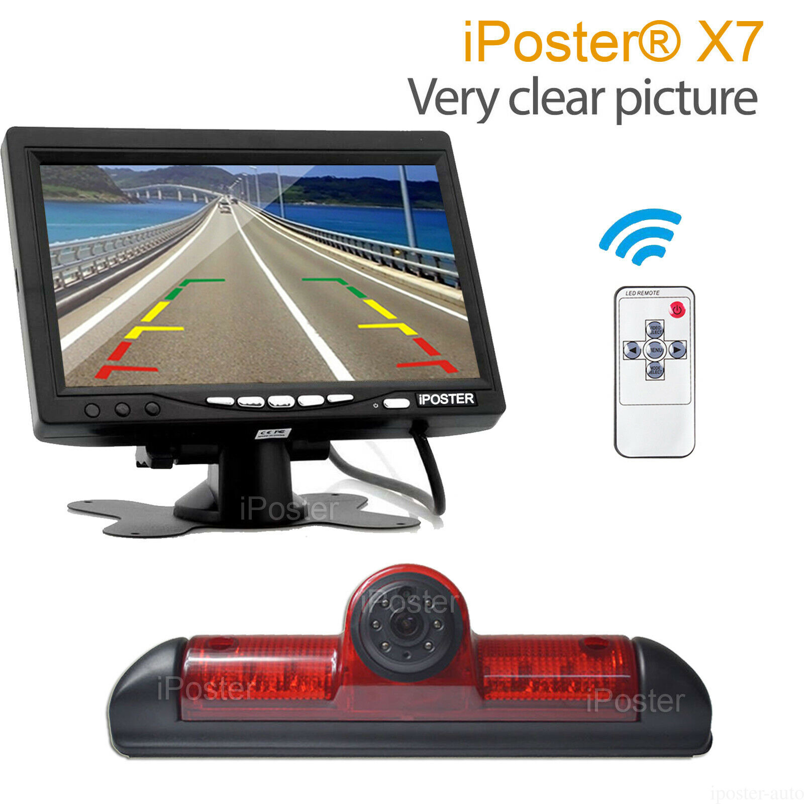 Rearbrake Light Reversing Camera Kit for Fiat Ducato,Citroen Relay ...