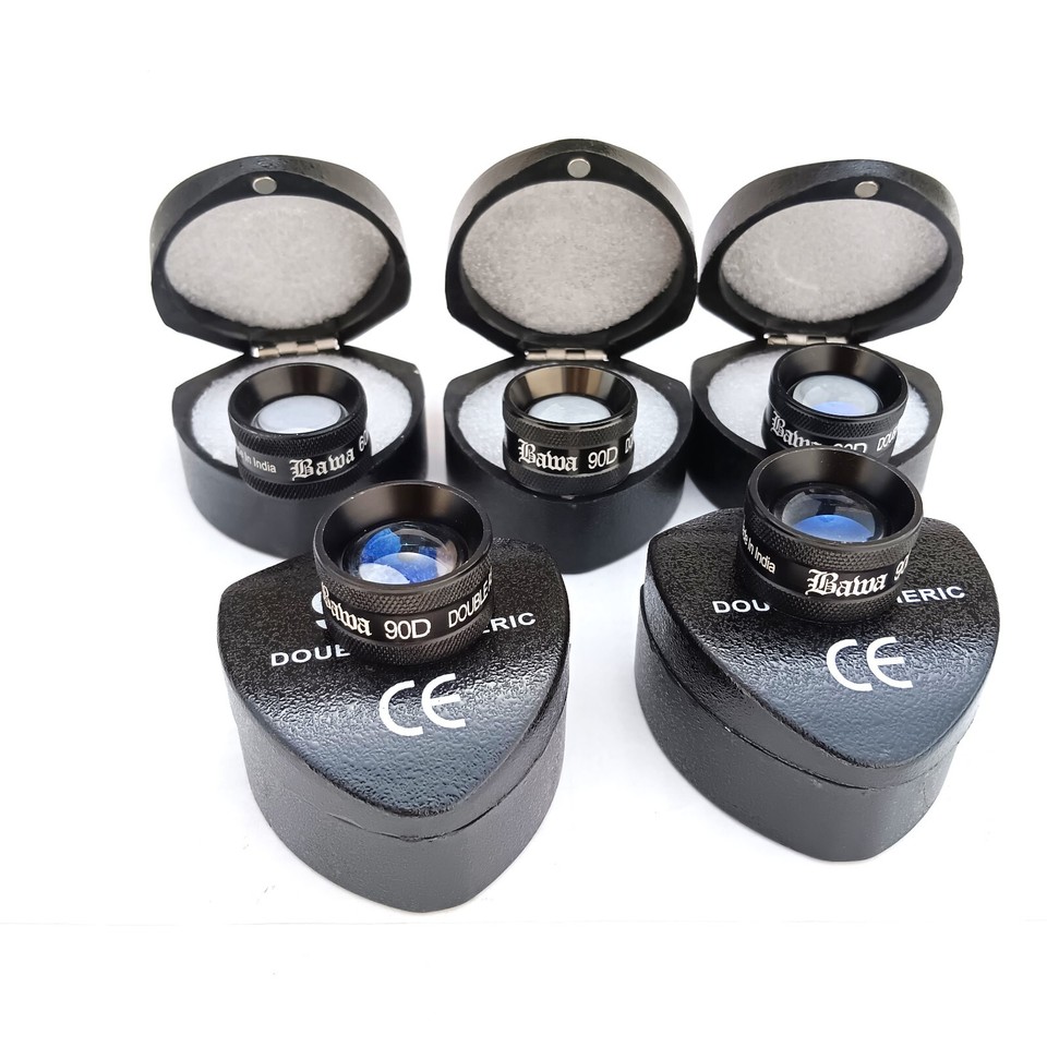Bawa Lot Of 5 Slit Lamp Lens 90D Black Color For Eye Diagnose & Free ...