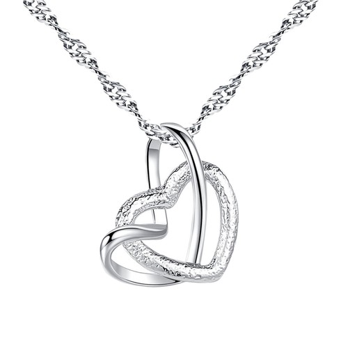1Pc Lovely Heart Shaped Necklace Pendant Stylish Fashion Heart Shape ...