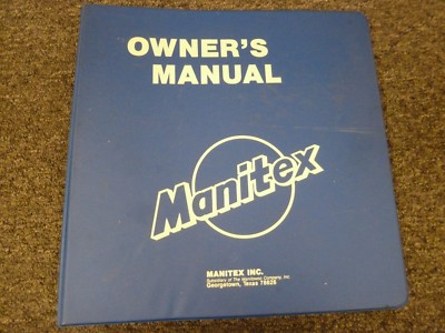 Manitex 2592 Truck Crane Owner Operator Parts Catalog & Service Repair ...