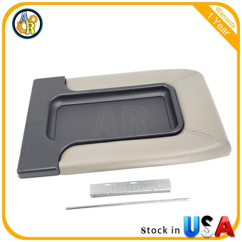 Gray Center Console Lid Kit Arm Rest Latch For 2001-2007 Chevy Tahoe ...