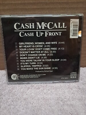 CASH McCALL CASH UP FRONT BLUES CD | eBay