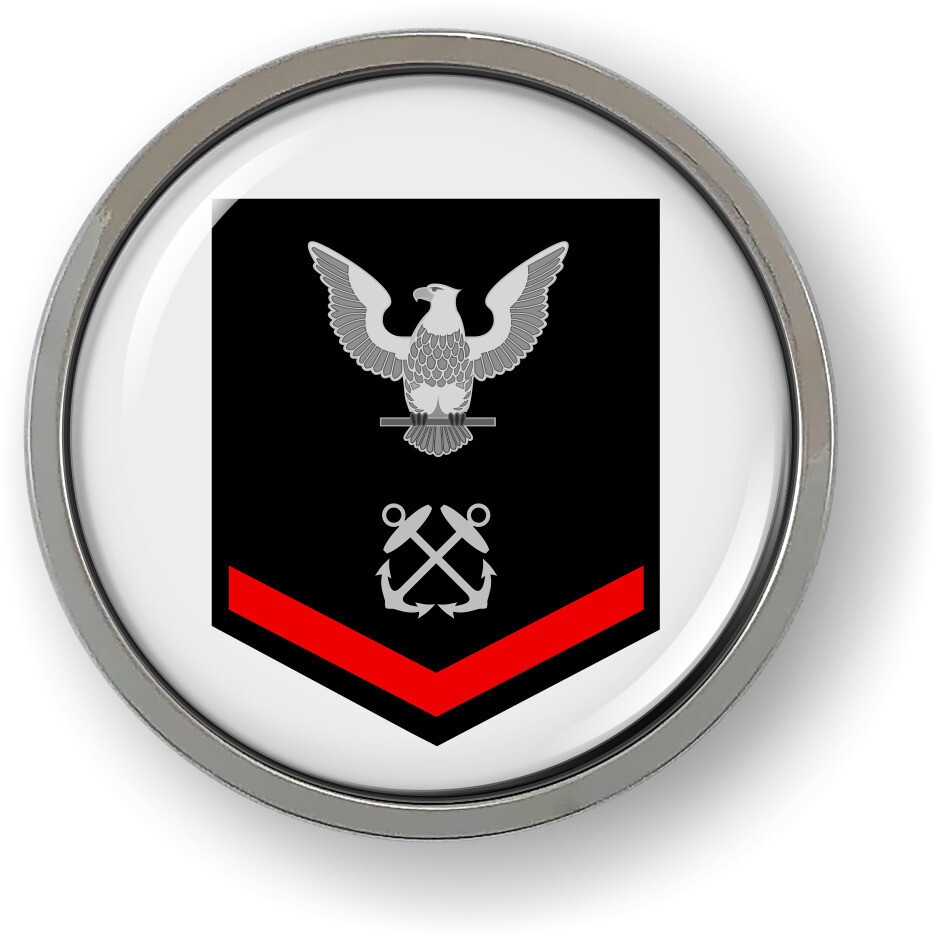 U.S. Navy Enlisted Ranks & Insignias, Emblems, Car Stickers CHROME ...