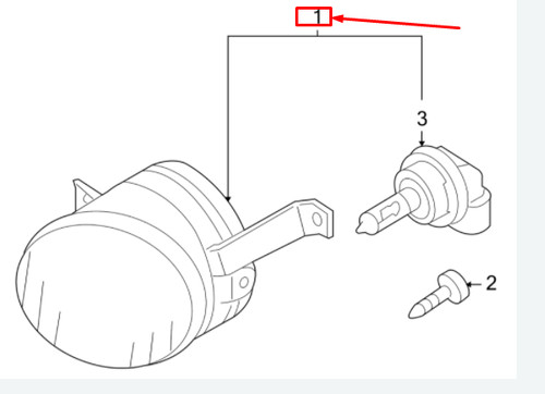 NEW VOLKSWAGEN TIGUAN 5N FRONT FOG LAMP BULB N10130001 OEM | eBay