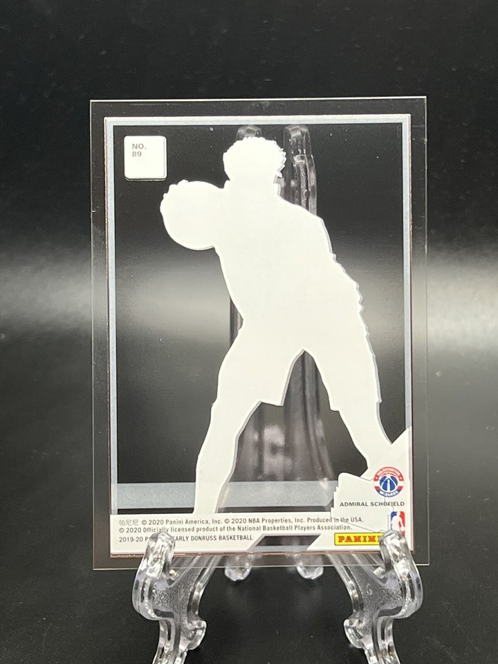 2019-20 Clearly Donruss ADMIRAL SCHOFIELD Rated Rookie RC #89 Acetate ...