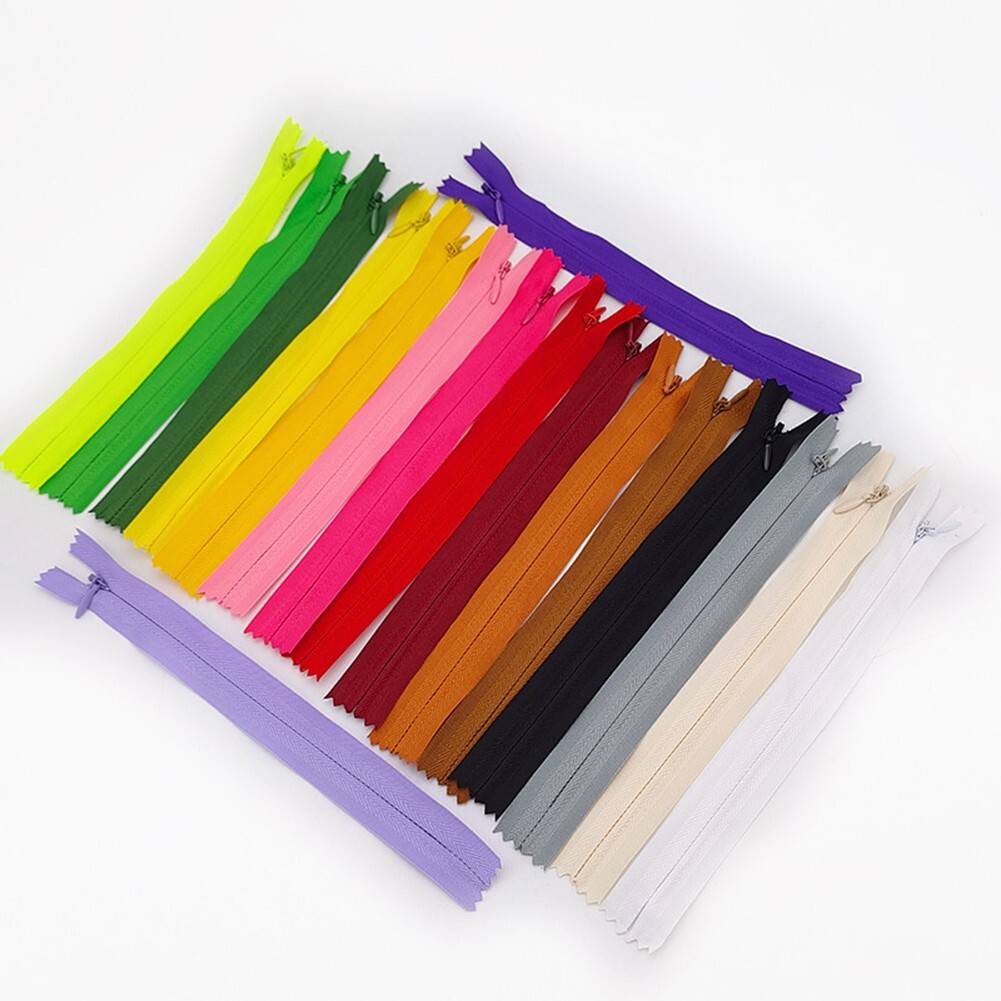 10pcs 3# Nylon Invisible Zippers 40cm Long Must Have for Sewing Clothes ...