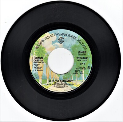 SHAUN CASSIDY - STRANGE SENSATION - HEY DEANIE - 1977 VERY GOOD 45 rpm ...
