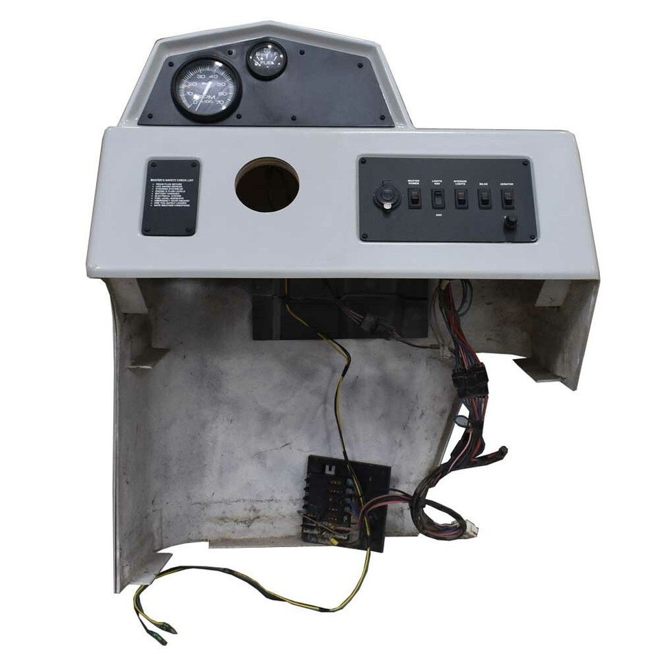 G3 Boat Steering Side Console | Gray Fiberglass W/ Gauges (Used) | eBay