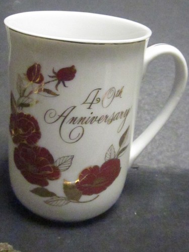 Vintage 90's Georgian George Good 4OTH ANNIVERSARY COFFEE OR TEA MUG | eBay