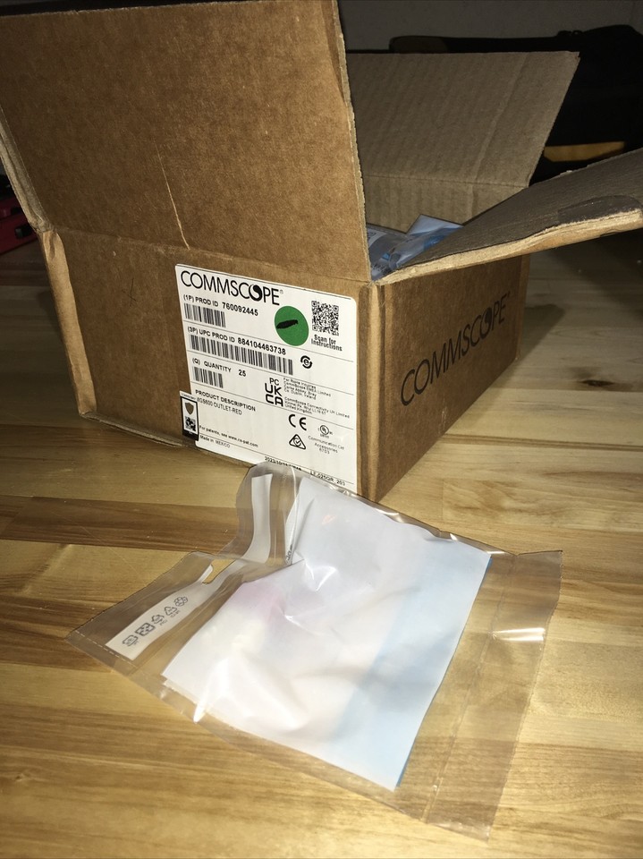 (25) COMMSCOPE MGS600-317 RED 760092445 RED OUTLET JACKS MGS600, NEW | eBay