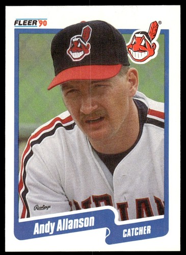 1990 Fleer Baseball Card Andy Allanson Cleveland Indians #483 | eBay