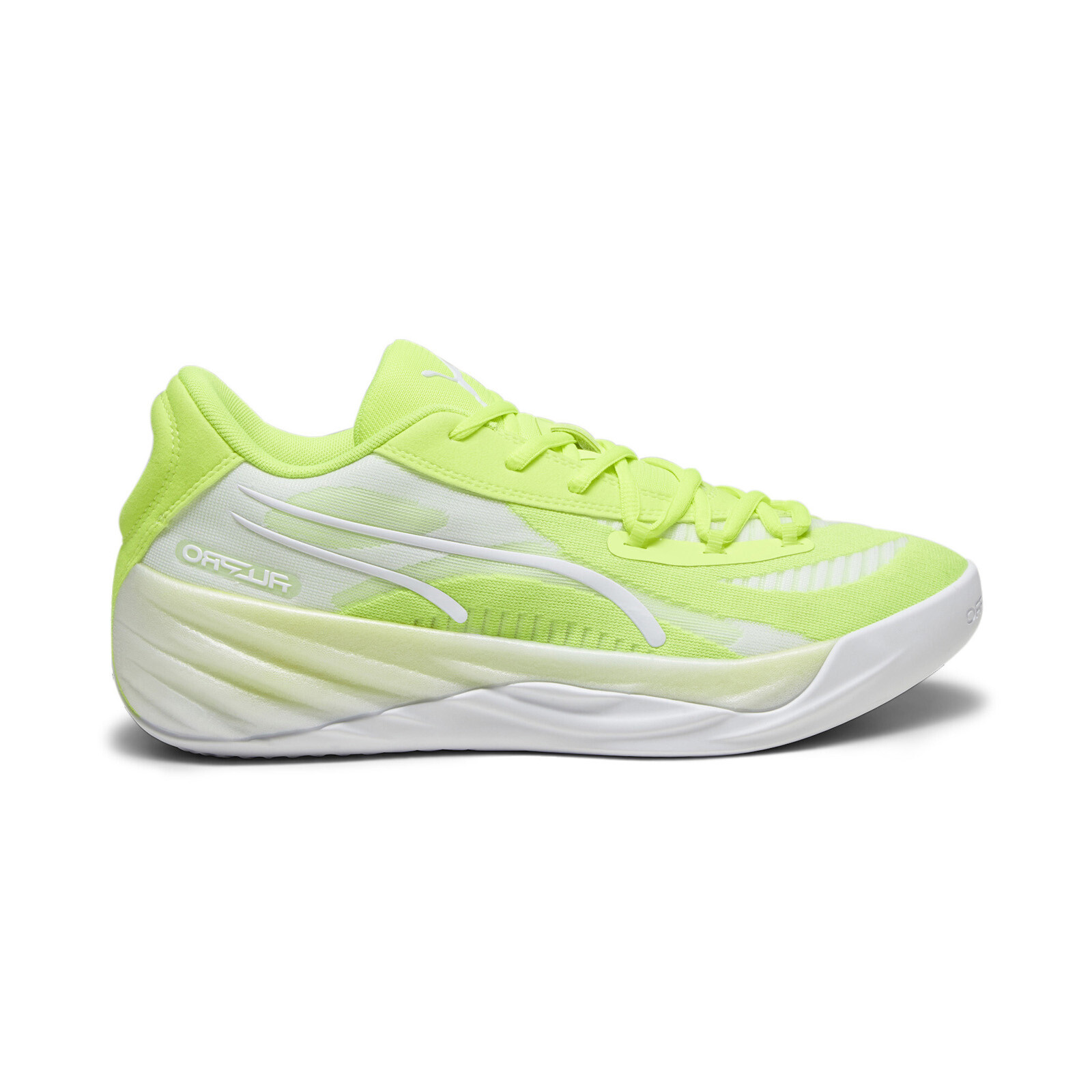 Puma All-Pro Nitro 37907905 Mens Green Leather Athletic Basketball ...