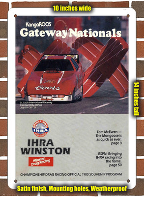 Metal Sign - 1985 Gateway Motorsports Park Racing Program - 10x14 ...