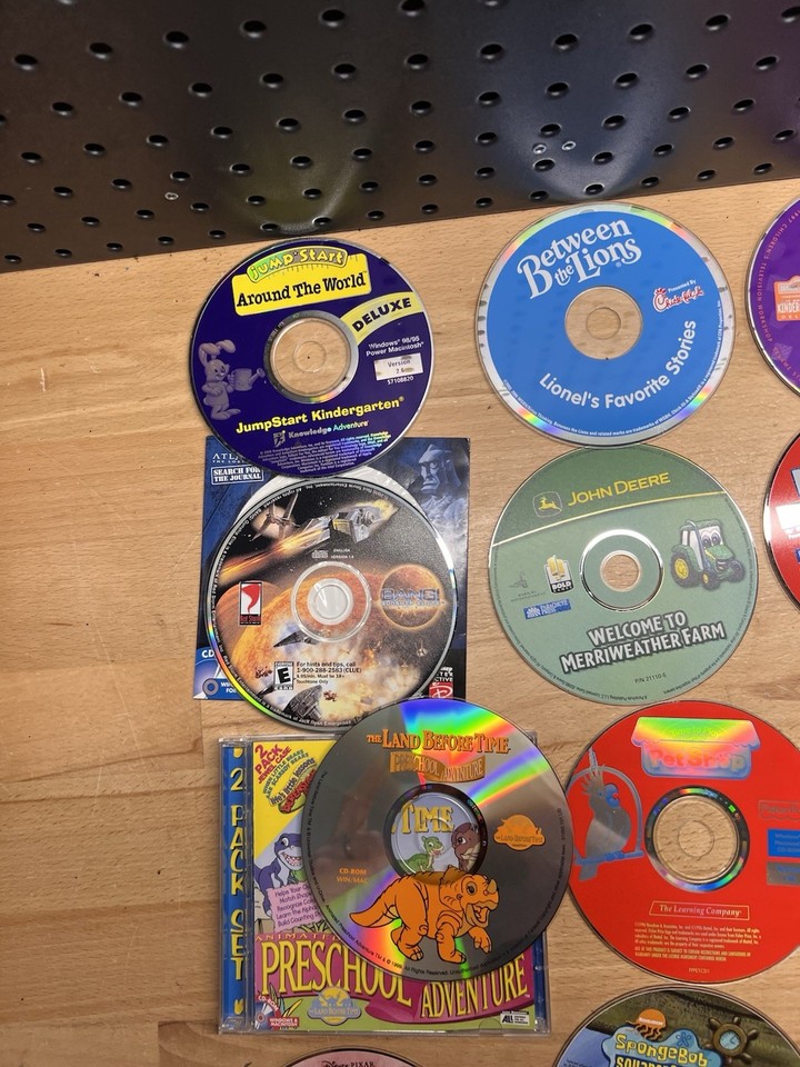 Kids Cd Rom Games Computer Windows Lot Land Before Time SpongeBob ...