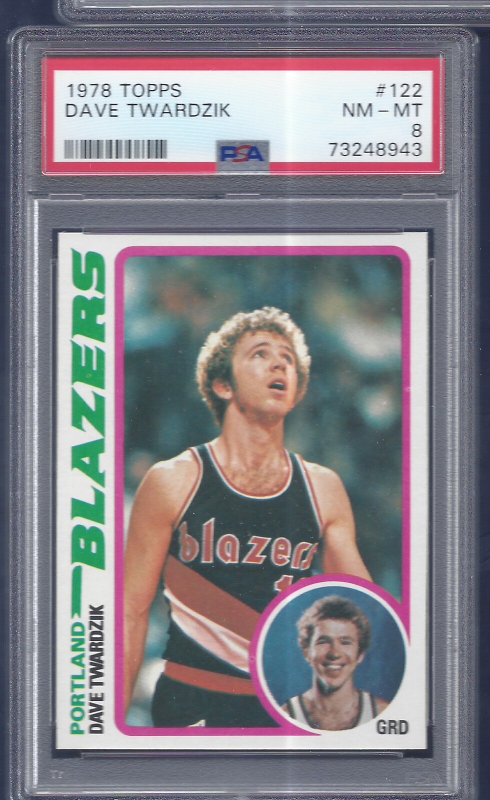 1978 TOPPS BASKETBALL #122 DAVE TWARDZIK PSA 8 NM-MT LOOKS HIGHER NEW ...