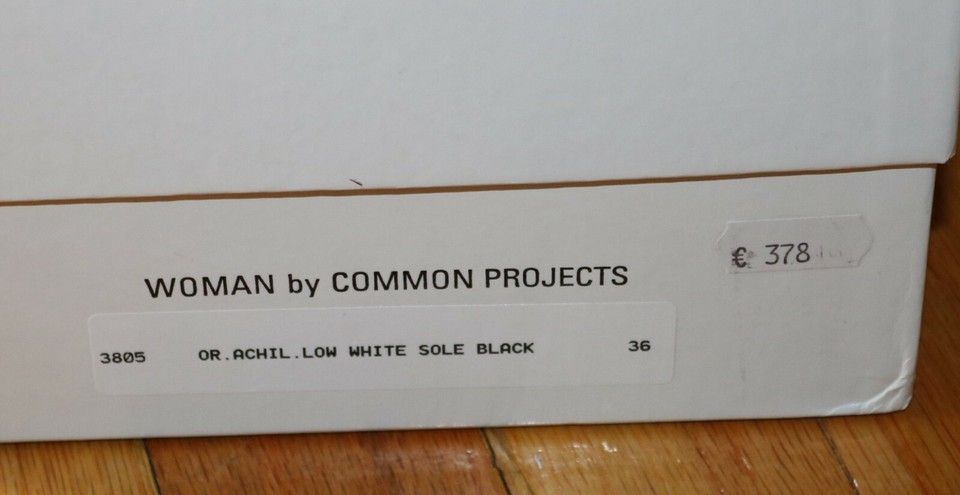 Woman by Common Projects Achilles Black Contrast Sole Sneakers Black ...