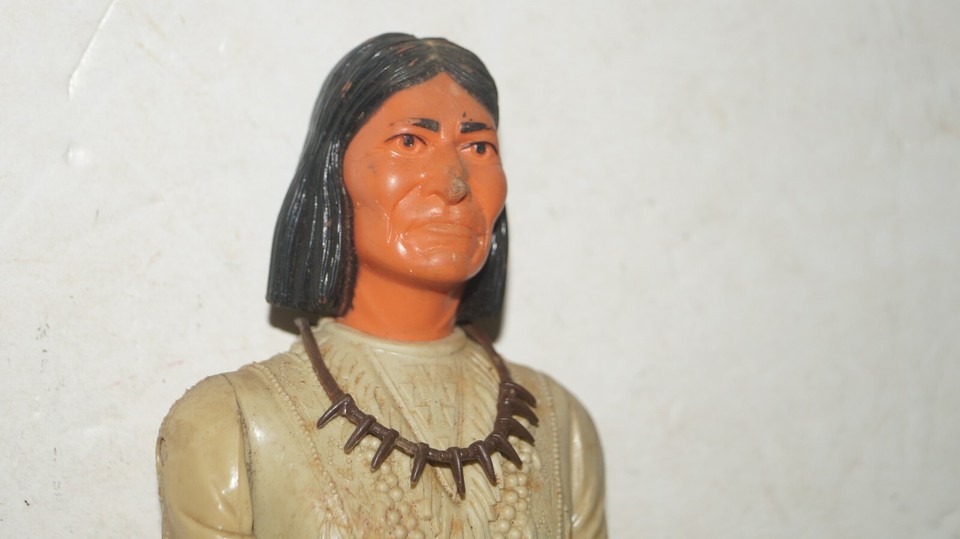 Vintage 1967 Marx USA Geronimo Poseable Action Figure Johnny West ...
