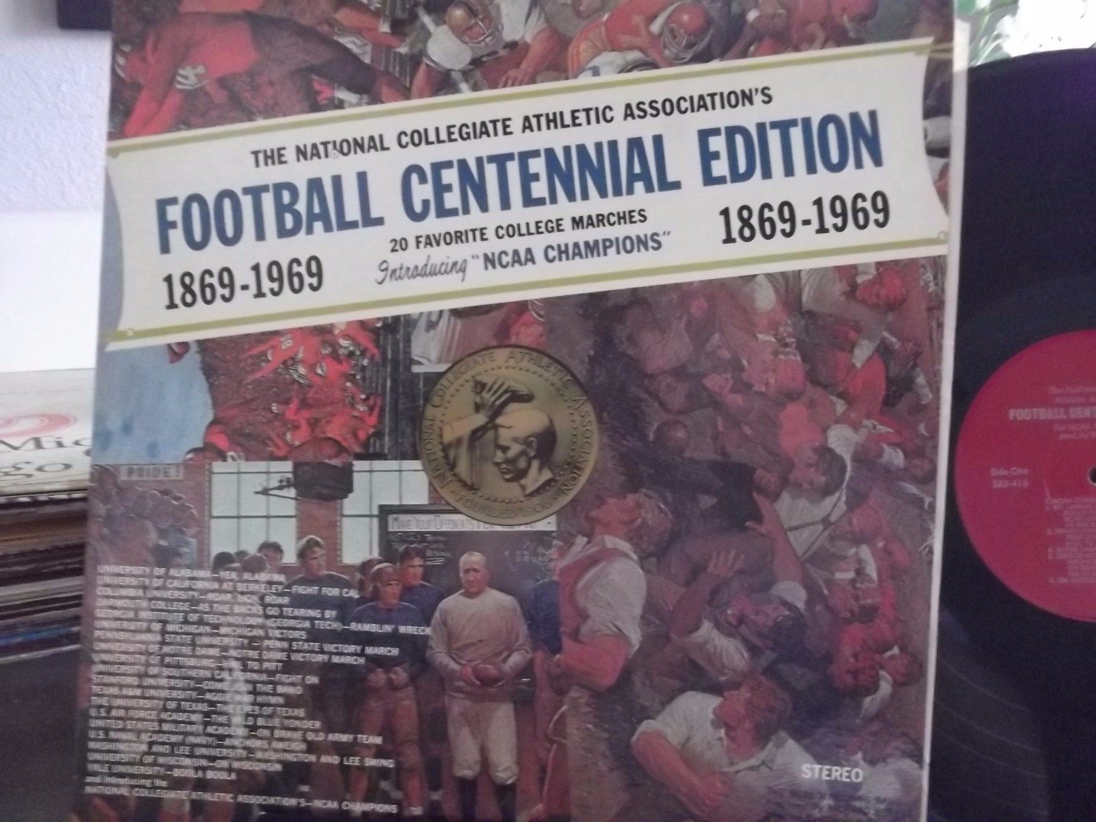 NCAA FOOTBALL CENTENNIAL EDITION 1869-1969 ON PRIVATE LABEL RECORDS | eBay