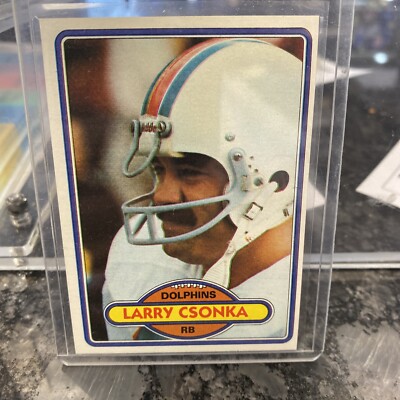 1980 Topps #485 Larry Csonka Miami Dolphins NM Or Better | eBay