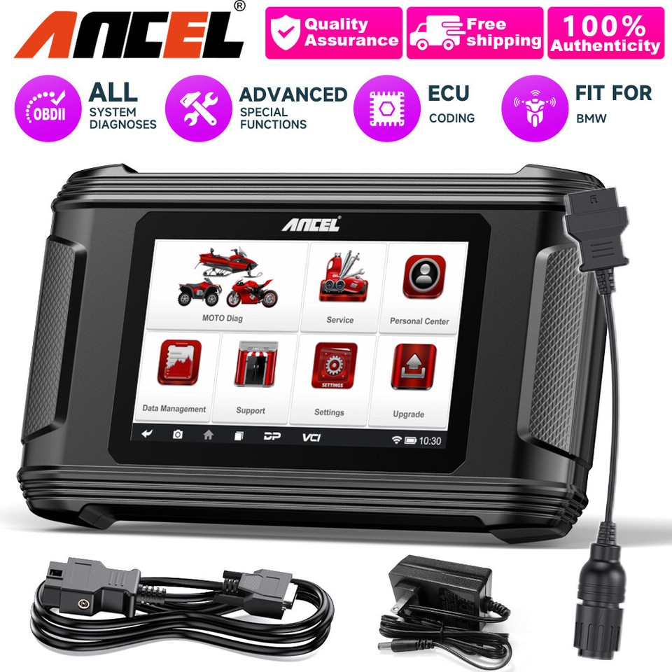 Fit For BMW Motorcycle OBD2 Diagnostic Tool All System Scanner Service ...