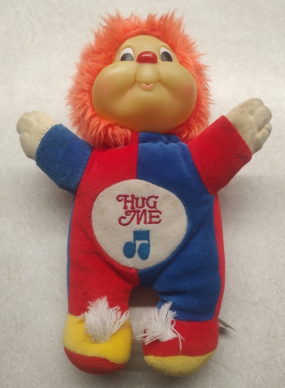 Vintage Mty Intl Co Ltd Hug Me Doll Light Up Plastic Face Funny Clown ...