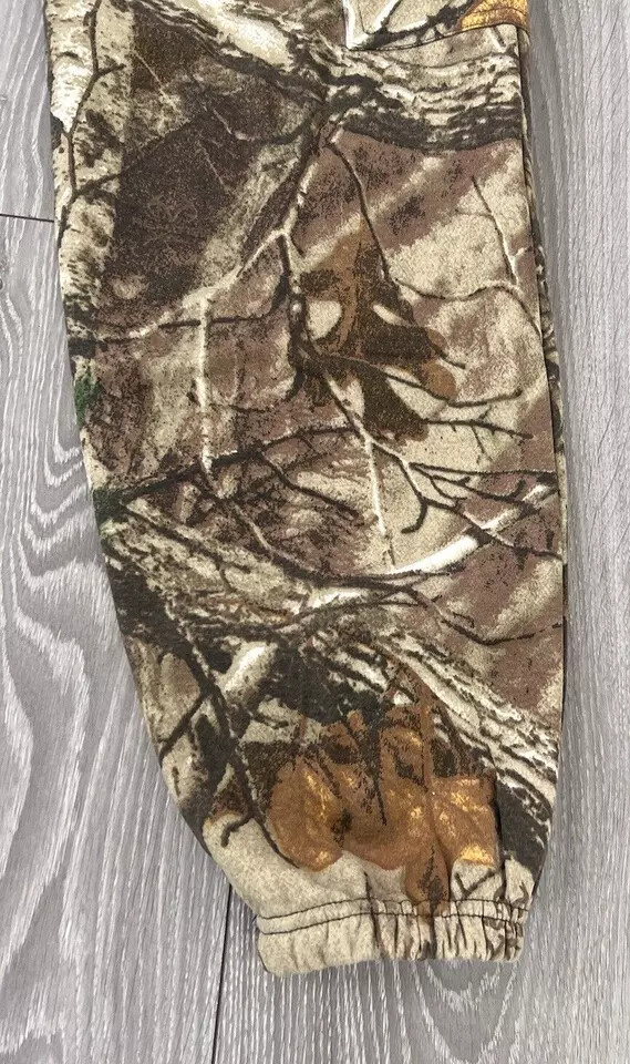Realtree Camo Cargo Joggers Fleece Bottoms Men's Size: S To XXL Fishing ...