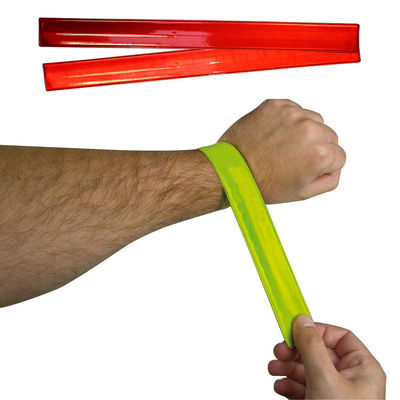 Red Reflective Safety Arm Band Light Up Cycling Jogging Running Hiking ...