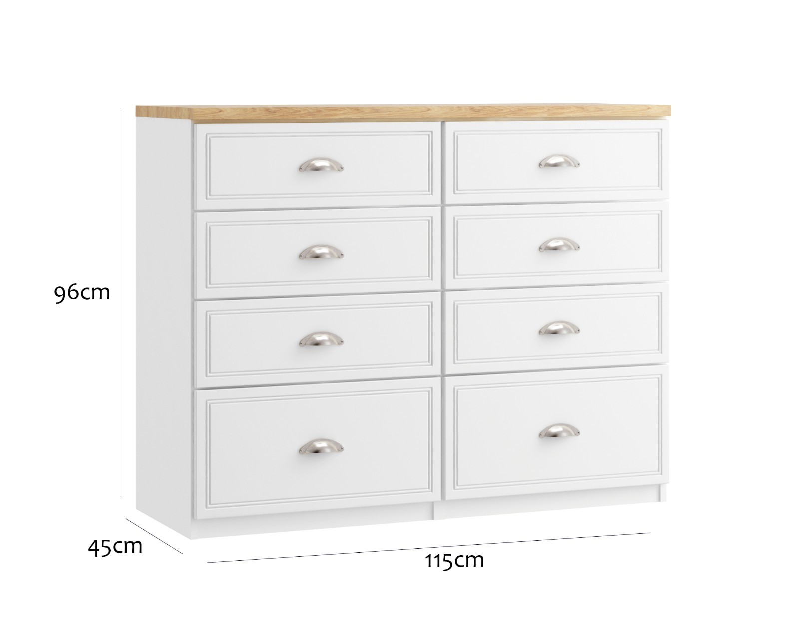 Ready Assembled Venice White Wardrobe Drawers Complete Bedroom ...