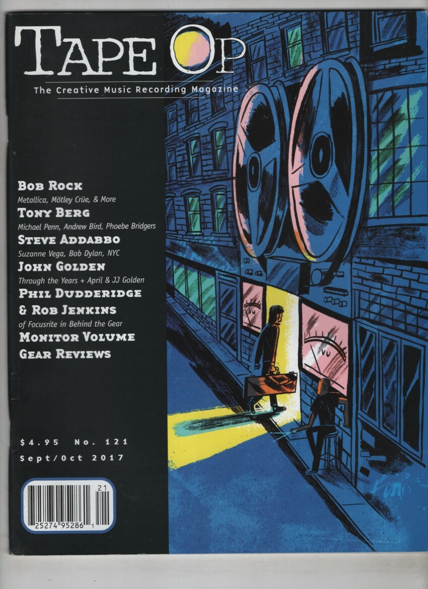 Tape Op Mag Bob Rock Tony Berg Steve Addabbo Sept/Oct 2017 EXC ...