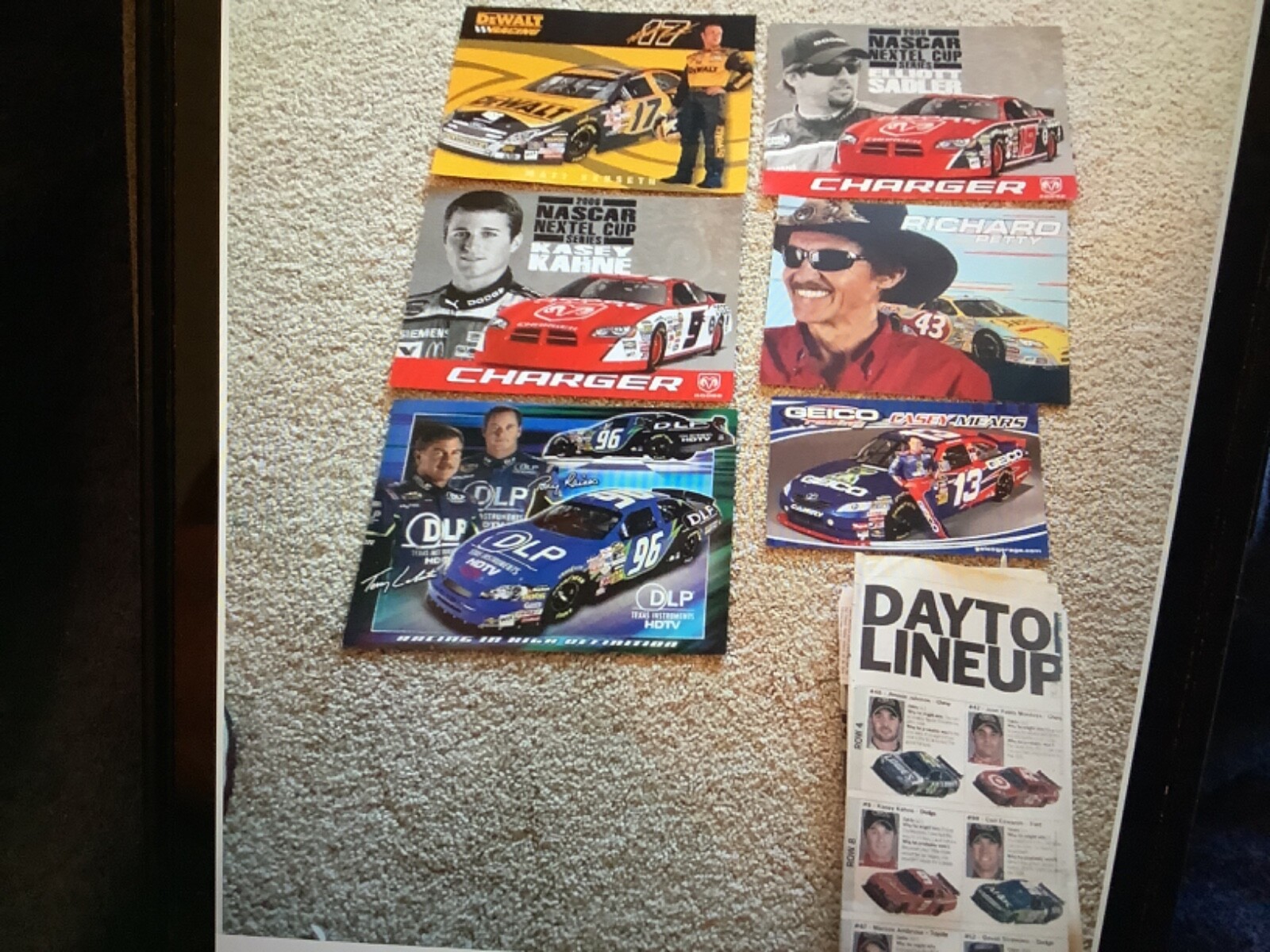 NASCAR Driver Posters 2006 Lot of 6 & 2009 Newspaper Clipping of ...