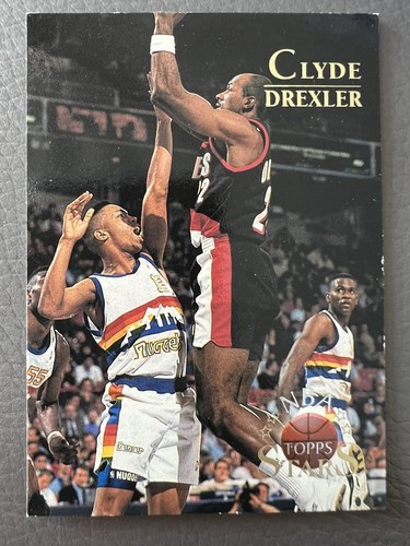 1996 Topps Stars Finest Atomic Refractors #114 Clyde Drexler TRAIL ...