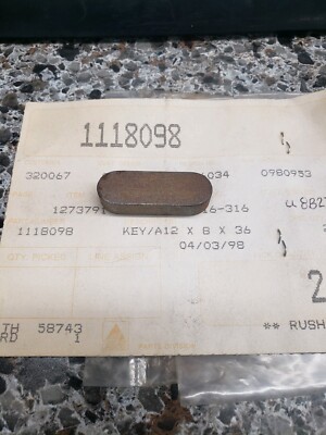 DEUTZ ALLIS PART NUMBER 1118098 KEY | eBay