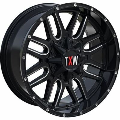 20x9 TXW Off-Road Wheel T-007 Gloss Black Milling Windows Milling ...
