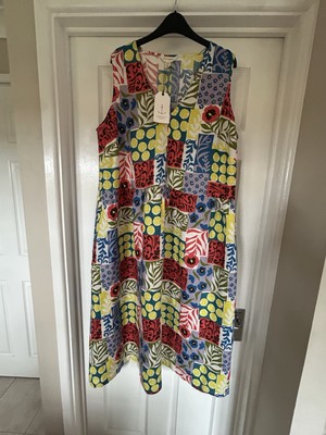 Bnwt Seasalt Lowland Heather Patchwork Sleeveless Summer Dress RRP £95 ...